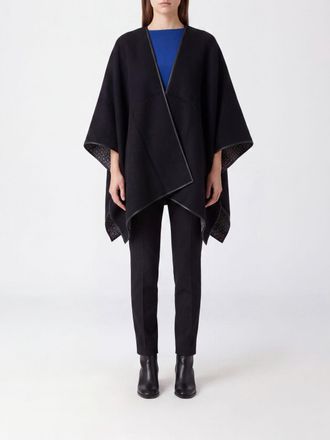 Ferragamo Oversize-Cape aus Kaschmir und Wolle mit Gancini-Logo
