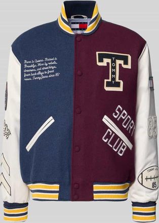 Tommy Jeans Regular Fit Bomberjacke aus Woll-Mix Modell LETTERMAN