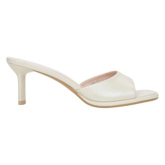Estro & Luminara Femme, Chaussures, Blanc, Taille: 40 EU Mules &agrave; talons en cuir
