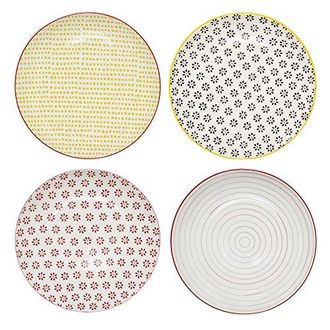 Bloomingville Teller Susie, bunt, 4er Set