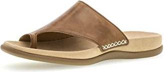 Gabor Femme Mules, Dame Sabots,Pantoufle,Slides,Sandale,Chaussure dété,Chaussure de Loisir,Marron (Peanut),44 EU / 9.5 UK