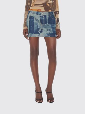 Jean Paul Gaultier Jupe JEAN PAUL GAULTIER Femme couleur Denim