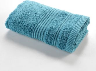 Douceur d'Intérieur Gästehandtuch, 30 x 50 cm, Pfauenblau, 100% Baumwolle, Tendresse