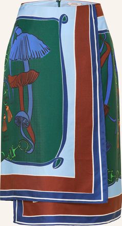 Dorothee Schumacher Dorothee Schumacher Seidenrock Cosmic Funghi In Wickeloptik grau