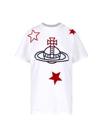 Vivienne Westwood T-Shirt Orb And Stars