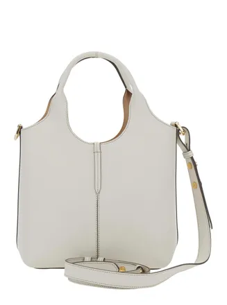 Tod's Womens Handbag White Leather Handbags Hand Bags