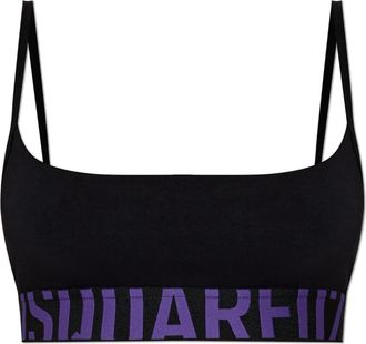 Dsquared2 Femme, Sous-vêtements, Noir, Taille: 44 FR Haut avec logo z