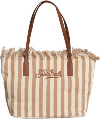 MC2 Saint Barth Femme, Sacs, Beige, Taille: ONE Size City Bag Mid Fringe