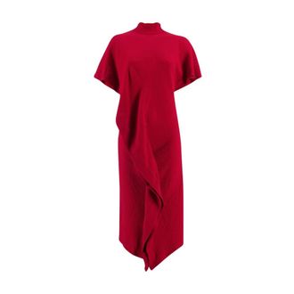 Colville Robe Midi Rouge avec Manches Courtes - Femme - Robes - Rouge - Taille: 38 FR