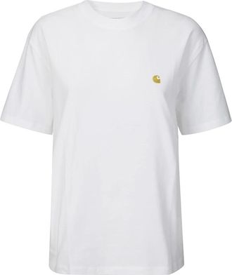 Carhartt Work in Progress Femme, Tops, Blanc, Taille: 36 FR T-shirt Chase pour femmes