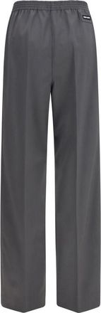 Miu Miu Womens Gray Wool Oves Aries Casual Pants