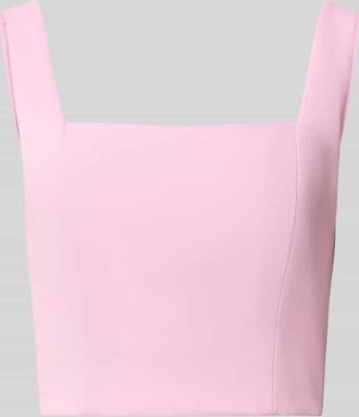 Jake*s Cropped Top mit Karree-Ausschnitt und r&uuml;ckseitigem Rei&szlig;verschluss