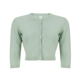 Pinko Heartbreaker Cardigan - - Knitwear - Damen - Gr&uuml;n - S