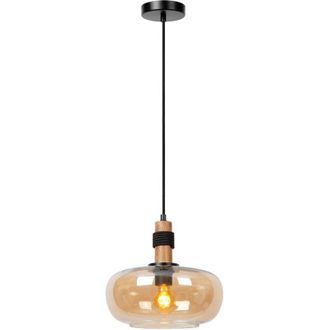 Lucide Ilona - Pendelleuchten - ø 30 cm - 1xE27 - Amber - Lucide