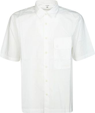 C.P. Company C.p. Company, Homme, Chemises, Blanc, Taille: L Camicia Manica Corta