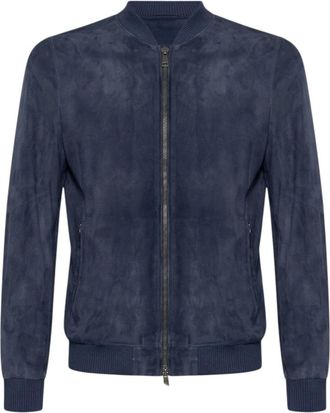 Salvatore Santoro Homme, Vestes, Bleu, Taille: XL Leather Vestes