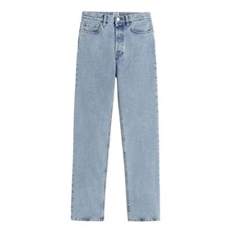 Toteme Jean Coupe Droite Longueur Compl&egrave;te - Femme - Jeans - Bleu - Taille: W27