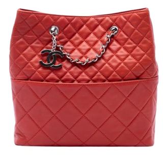 Chanel Pre-owned Vintage Quilted Tote - Femme - Pre-owned - Rouge - Taille: ONE Size