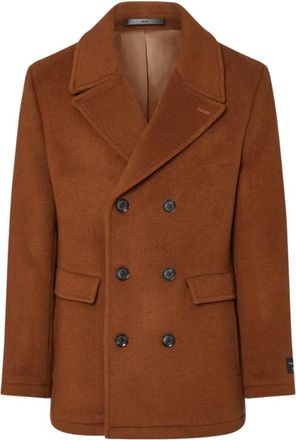 Liu Jo Manteau court caban double boutonnage - Homme - Vestes - Brun - Taille: M