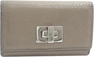 Fendi Pre-owned Porte-cl&eacute;s - Femme - Pre-owned - Gris - Taille: ONE Size