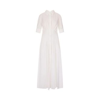 Marni Midi Hemdblusenkleid - - Dresses - Damen - Wei&szlig; - XS