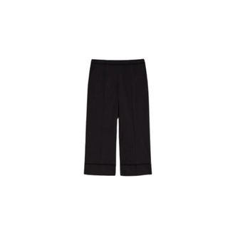 Twinset Stretchhose mit Stickerei - - Trousers - Damen - Schwarzk - S