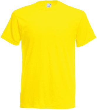 Fruit Of The Loom Herren Original T. T-Shirt (5er Pack), Farbe:gelb, Gr&ouml;&szlig;e:L