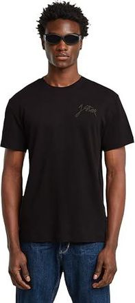 G-Star Homme T-shirt G-Script, Noir (dk black D26823-D976-6484), L