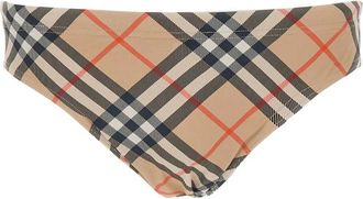 Burberry Homme, Maillots de bain, Beige, Taille: XL V&ecirc;tements Beige Speedo avec motif &agrave; carreaux
