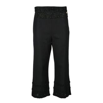 Twinset Damen, Hosen, Schwarzk, XLGr&ouml;&szlig;e