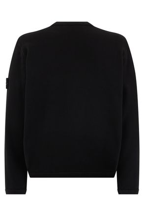 Stone Island Mens Sweatshirt Black Cotton Sweatshirts Sweater