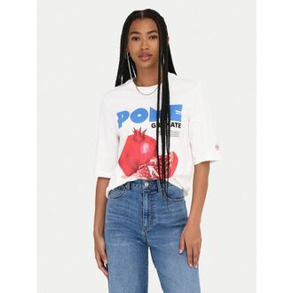 Only T-Shirt Phoebe 15351369 Wei&szlig; Regular Fit