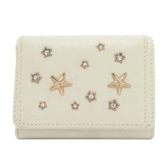 Jimmy Choo London Portefeuille Pre-owned (tri-fold) - Femme - Pre-owned - Beige - Taille: ONE Size