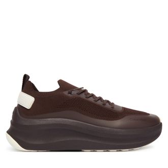 Calvin Klein Sneakers Calvin Klein Chunky Runner Lace Up Sock Knit YW0YW02033 Braun