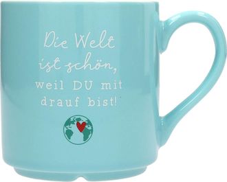 Depesche 0013594-020 Lieblingsbecher Motiv Nr. 20, Henkeltasse mit Spruch, 300 ml, aus Porzellan, teilweise mit Goldfolie und Innendruck
