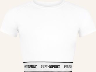 Plein Sport Plein Sport Kurzarm-Rundhals-T-Shirt weiss