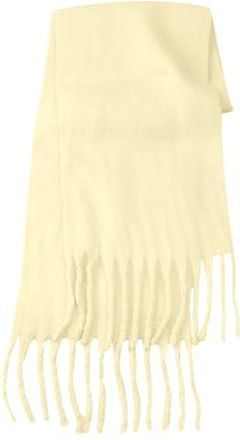 Generic &Eacute;charpe douce pour femme Couleur unie Foulard avec style paresseux Doux et Solide Couleur Grand Pull Cheveux Chaud &Eacute;charpe Gants avec &eacute;charpe pour hom