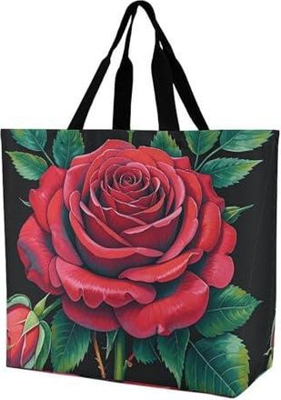 Generic Roses Gothique Sac Fourre-Tout R&eacute;utilisable Sacs De Courses D&eacute;contract&eacute; Sac &Agrave; Bandouli&egrave;re Pour Quotidienne Shopping Gym
