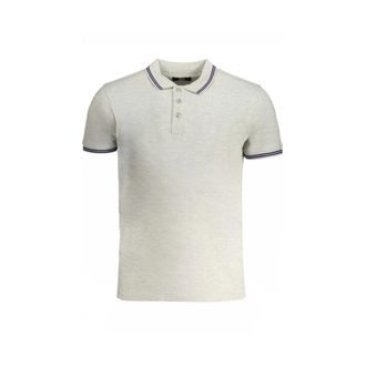 Cavalli Homme, Tops, Gris, Taille: 2XL Polo &agrave; Bord Contrast&eacute;