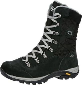 Brütting Femme Fenella Botte de Neige, Noir/Gris, 39 EU