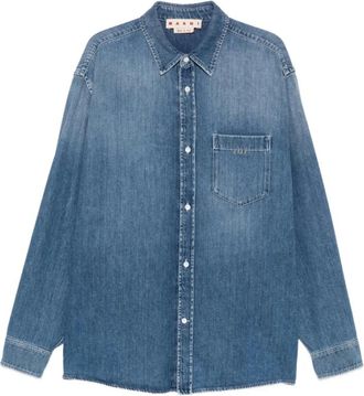 Marni Herren, Shirts, Blau, MGr&ouml;&szlig;e