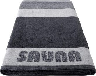 Dyckhoff Saunatuch Sauna Stripe Silber, 100x200 cm