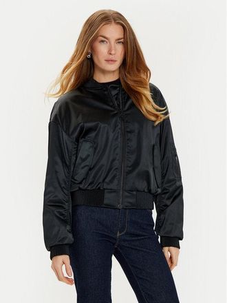 Guess Bomberjacke Aurore W4BL48 WGKK2 Schwarz Regular Fit