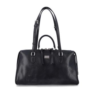 Dolce & Gabbana Ledertasche mit oberem Griff - - Bags - Damen - Schwarzk - ONE SIZE