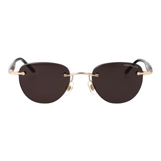 Montblanc Montblanc - Lunettes de soleil Mb0412S - unisex - Accessoires - Noir - Taille: 48 MM