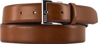 HUGO BOSS Herren Gürtel braun Glattleder