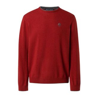 North Sails Girocollo Logo Sweater - - Knitwear - Herren - Rot - 4XL