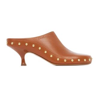 Chlo&eacute; Femme, Chaussures, Brun, Taille: 37 1/2 EU Junie Mules &agrave; Talon