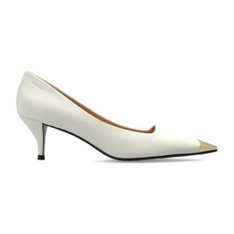 Furla Femme, Chaussures, Beige, Taille: 40 EU Chaussures &agrave; talon d&eacute;collet&eacute; m&eacute;tallis&eacute;
