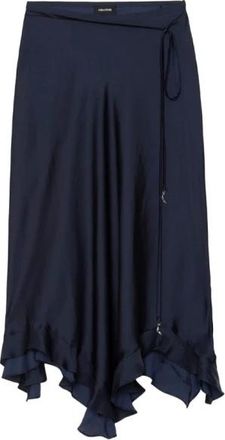 Zadig&Voltaire Femme, Jupes, Bleu, Taille: 34 FR Jeto Skirt